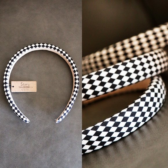 Story By Davinci | Accessories | New Diamond Checkerboard Checker Puffy ...